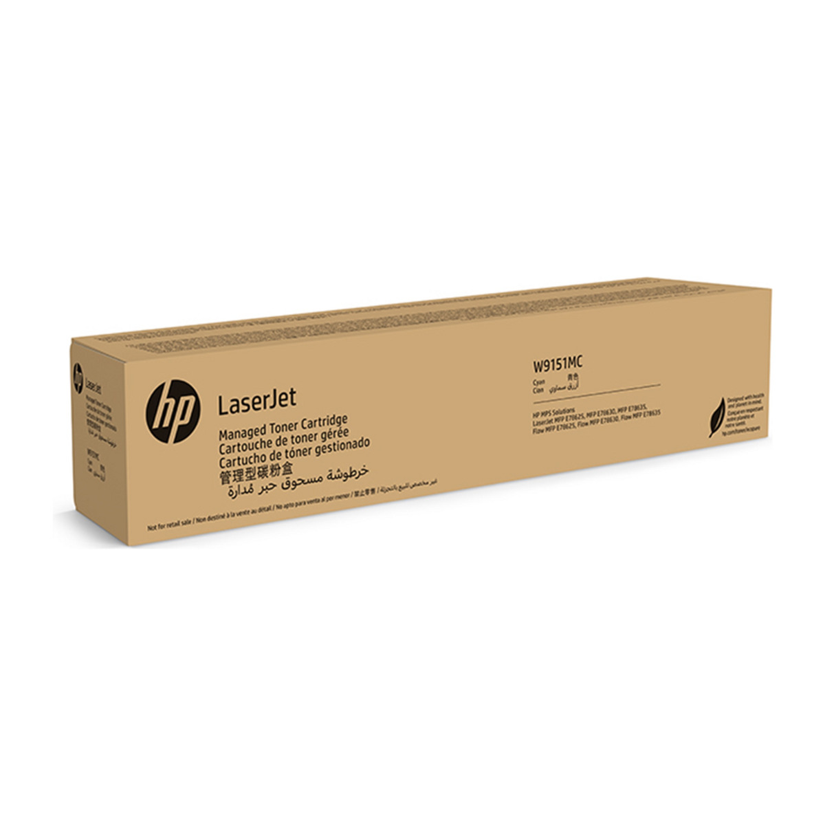 Toner HP W9151MC Ciano Original E78635 E78625 E78630 E78635
